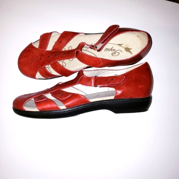 Propet | Shoes | Propet Sandals 9 N Ln Condition Burnt Red Leather ...